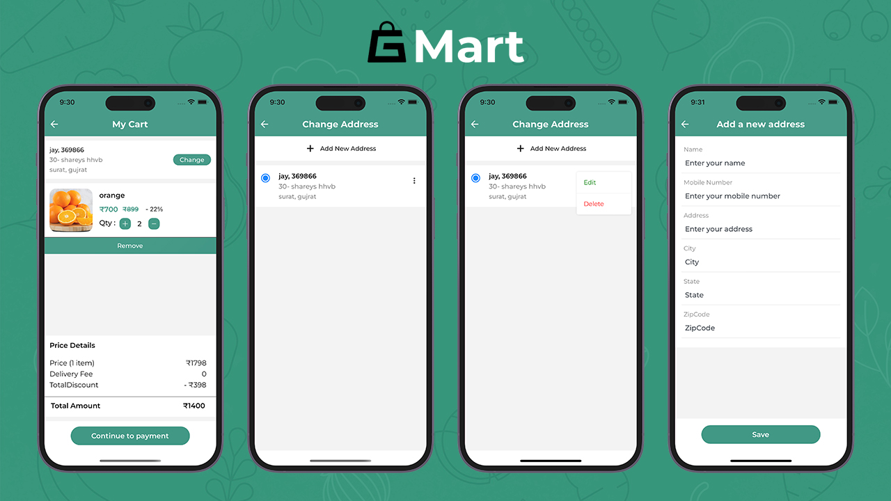 Gmart E Commerce React Native App With React Admin And Rest Api By Mahardhithemes 